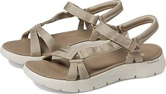 Skechers Femme on-The Go Walk Flex Sandal-Sublime, Taupe Textile, 35 EU