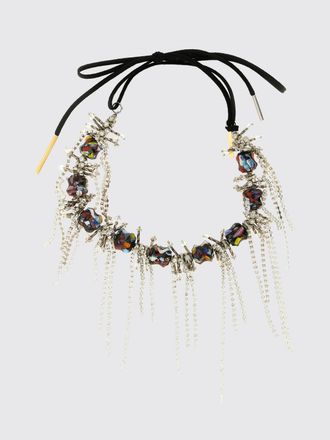 Dries Van Noten Halskette aus Glas und Messing mit abstraktem Muster