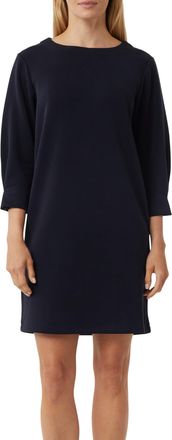 Comma Kurzes weiches Sweatkleid mit 3/4-&Auml;rmeln