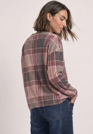 Street One Langarmshirt mit Karomuster