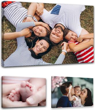 Feeby Leinwand mit Ihrem Wunschmotiv SOFORT ONLINE VORSCHAU Persönliches Kunstdruck Foto-Geschenke XXL Wandbild Fotobild 120x80 cm
