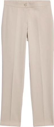 Oltre Femme, Pantalons, Blanc, Taille: 50 FR Pantalon Coupe Droite en Cr&ecirc;pe