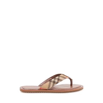 Burberry Femme, Chaussures, Beige, Taille: 38 EU Sandales Check Pavilion