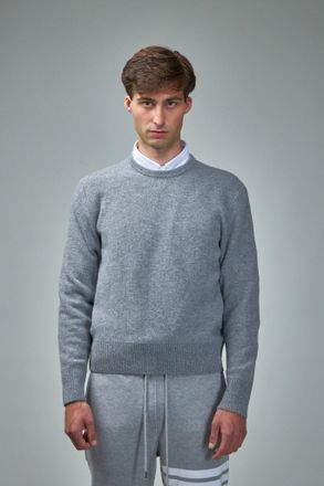 Thom Browne Washed Pique Stitch Crew Neck
