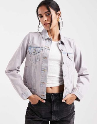 Levi's Original - Veste en jean style camionneur &agrave; reflets roses