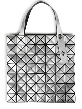 Issey Miyake Polyester Tote Bag - Silver