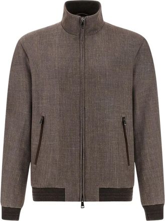 Paul & Shark Blouson Loro Piana - Homme - Vestes - Brun - Taille: XL