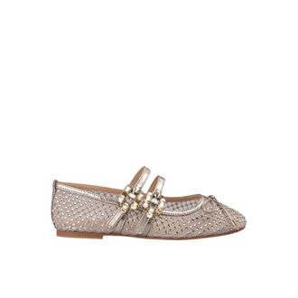 Alma En Pena Ballerina Netz Schnallen Strass - - Shoes - Damen - Gelb - 37 EU