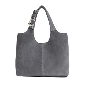 Coccinelle Femme, Sacs, Gris, Taille: ONE Size C-Easy Suede Tote