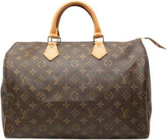 Louis Vuitton Pre-owned Speedy 35 - Femme - Pre-owned - Brun - Taille: ONE Size