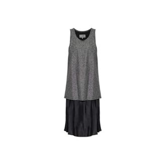 Maison Margiela Midi-Kleid aus Mischgewebe - - Dresses - Damen - Grau - 2XS