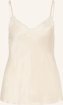 Milano Milano Italy Satintop Mit Spitze weiss