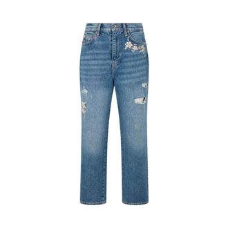Liu Jo Femme, Jeans, Bleu, Taille: W27 Bejewelled Jeans droits