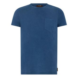 Moorer Bruzio T-Shirt - - Tops - Herren - Blau - XS