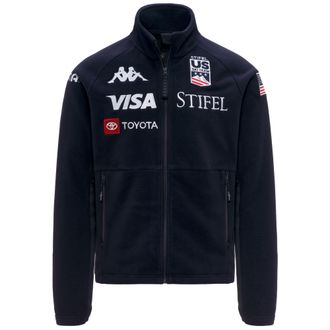 Kappa 6CENTO 687C US Herren Full Zip Fleece, Blue Baritone, M