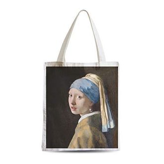 Fabulous Grand Sac Shopping Plage Etudiant Johannes Vermeer La Jeune Fille a la Perle Peinture