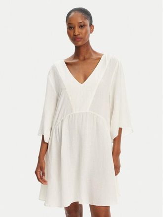 Banana Moon Banana Moon Sommerkleid Agathe Holidays LHN10 Wei&szlig; Loose Fit