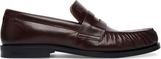 Calvin Klein Slipper Ess Rubber Loafer Wr Pol Lth HM0HM02171 Dunkelbraun