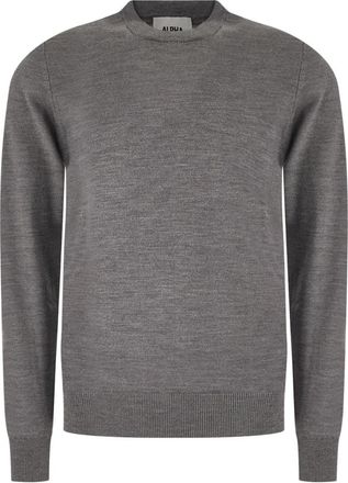 Alpha Studio Au7020C 1005 Rundhals-Strickware - - Knitwear - Herren - Grau - XL