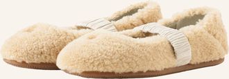 Bogner Lammfell-Ballerinas Vienna beige