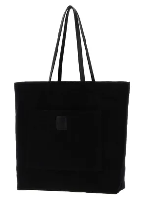 The Row Mens Tori Tote Black Cotton