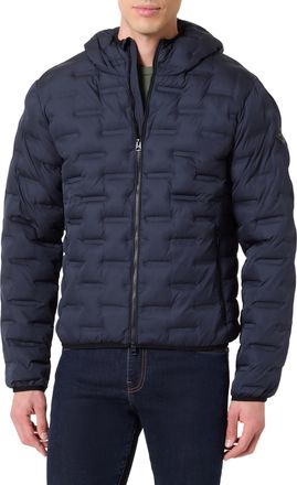 Replay Herren Steppjacke mit Kapuze, Blue 086 (Blau), XL
