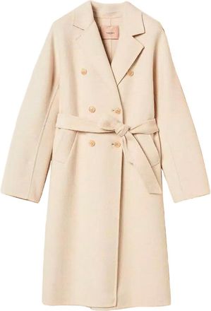 Twinset Manteau Au Genou - Blanc