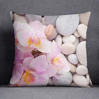 Bonamaison Le Jardin du Lin Kissenhüllen, Cotton, Mehrfarbig, 45x45