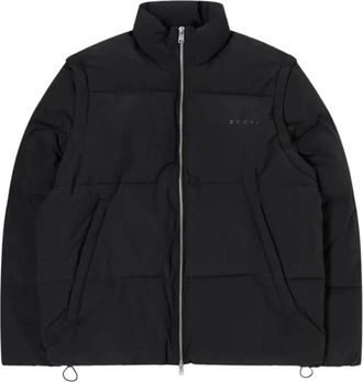 Edwin Homme, Vestes, Noir, Taille: M Doudoune &agrave; Manches Amovibles