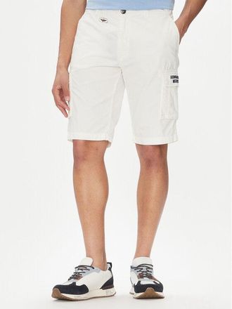 Aeronautica Aeronautica Militare Stoffshorts 251BE066CT1122 Weiß Regular Fit