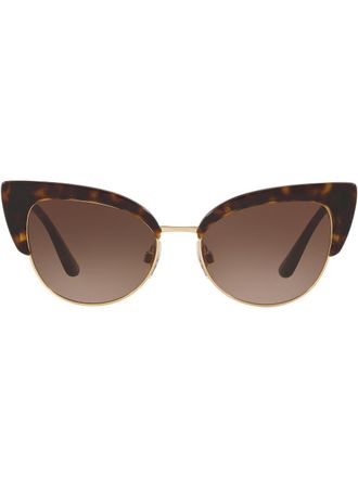 Dolce & Gabbana Eyewear Sonnenbrille im Cat-Eye-Design - Braun
