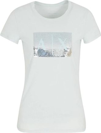 A|X Armani Exchange Femme, Tops, Bleu, Taille: 36 FR Armani Exchange T-shirts et Polos