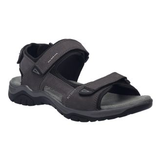 Josef Seibel Trekkingsandale JOSEF SEIBEL Arlo 02, Herren, Gr. 42, granit, Leder, Basic, Schuhe, Klettsandale, Komfortschuh mit gepolstertem Fu&szlig;bett, G-Weite