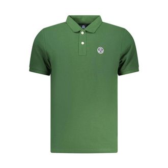 North Sails Verde Baumwoll-Polohemd - - Tops - Herren - Gr&uuml;n - 2XL
