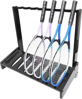Generic Bodenstehender Tennisschl&auml;gerhalter, Badmintonschl&auml;ger-Aufbewahrungsregal, 40 Kg Tragf&auml;higkeit for 8 Schl&auml;ger, for Den Trainingsplatz Im Schul- Und Fi