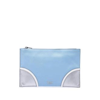 Prada Pre-owned Vintage Clutch - Femme - Pre-owned - Bleu - Taille: ONE Size