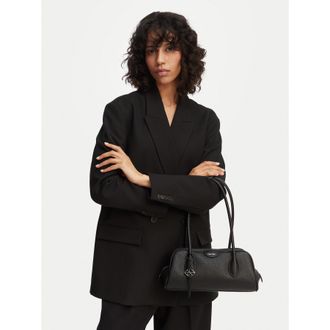 Calvin Klein Handtasche Calvin Klein Quilted Nylon Ew Satchel LV04F3743G Schwarz