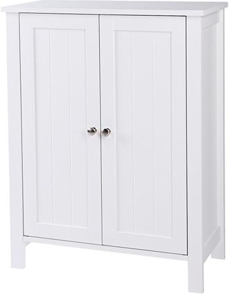 Hoppa Aufbewahrungsschrank mit 2 T&uuml;ren - Wei&szlig; - Holz