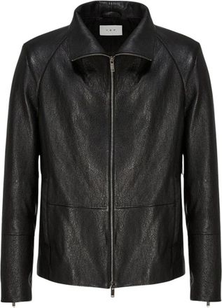 VSP Vsp, Homme, Vestes, Noir, Taille: XL Riccardo Leather Jacket