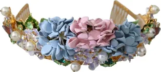 Dolce & Gabbana Femme, Accessoires, Multicolore, Taille: ONE Size Diadème en cristal exquis