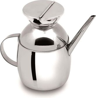 Olipac Olivenölspender mit Griff und Spout - Edelstahlflaschenhalter 350 ml by
