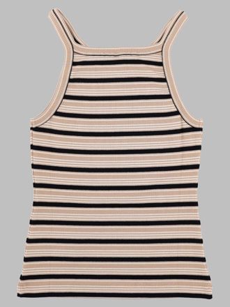 Fendi Striped Cotton-Elastane Tank Top - Multicolor