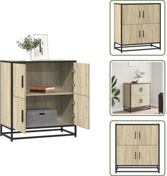 vidaXL Sideboard Sonoma-Eiche 68x35x76 cm Holzwerkstoff - Sideboard - Sideboards - Anrichte - Regal