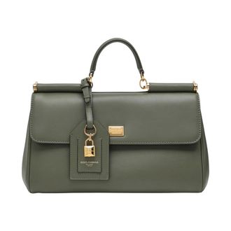 Dolce & Gabbana Femme, Sacs, Vert, Taille: ONE Size My Sicily Handbag