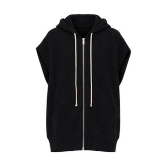 Rick Owens Homme, Sweatshirts et sweats &agrave; capuche, Noir, Taille: M Gilet en maille