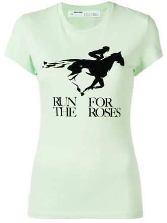 Off-white Run For The Roses T-shirt - Vert