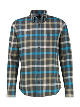 Lerros Herren Flanell Hemd, (25N1497), Gr&ouml;&szlig;e:XL, Farbe:Nordic Olive (661)