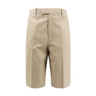 Ferragamo Beige Shorts mit Rei&szlig;verschluss - - Shorts - Herren - Beige - M