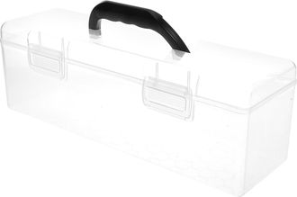 Artibetter Transparente Langlebige Kunststoff-aufbewahrungsbox Mit Tragegriff Gro&szlig;er Organizer F&uuml;r Pinsel Und Art Supplies Vielseitig Einsetzbar Leicht Zu Reinig