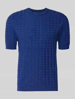 A|X Armani Exchange Strickshirt aus Viskose-Mix mit Strukturmuster